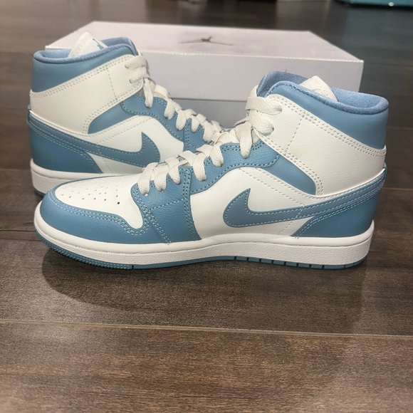 Nike | Shoes | Nike Sky Blue And White Jordan | Poshmark